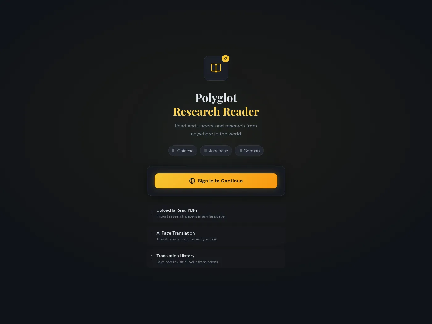 Polyglot Research Reader