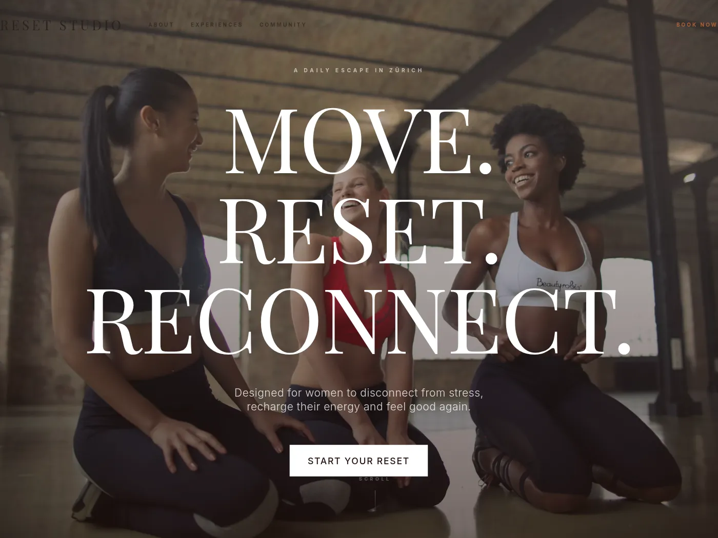 Reset Studio Wellness Site