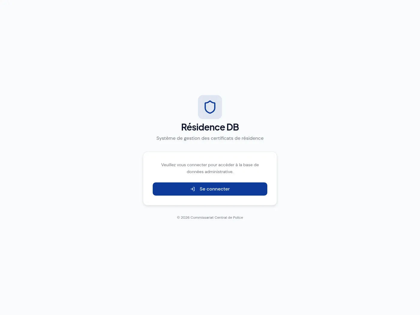 Résidence Cert Database