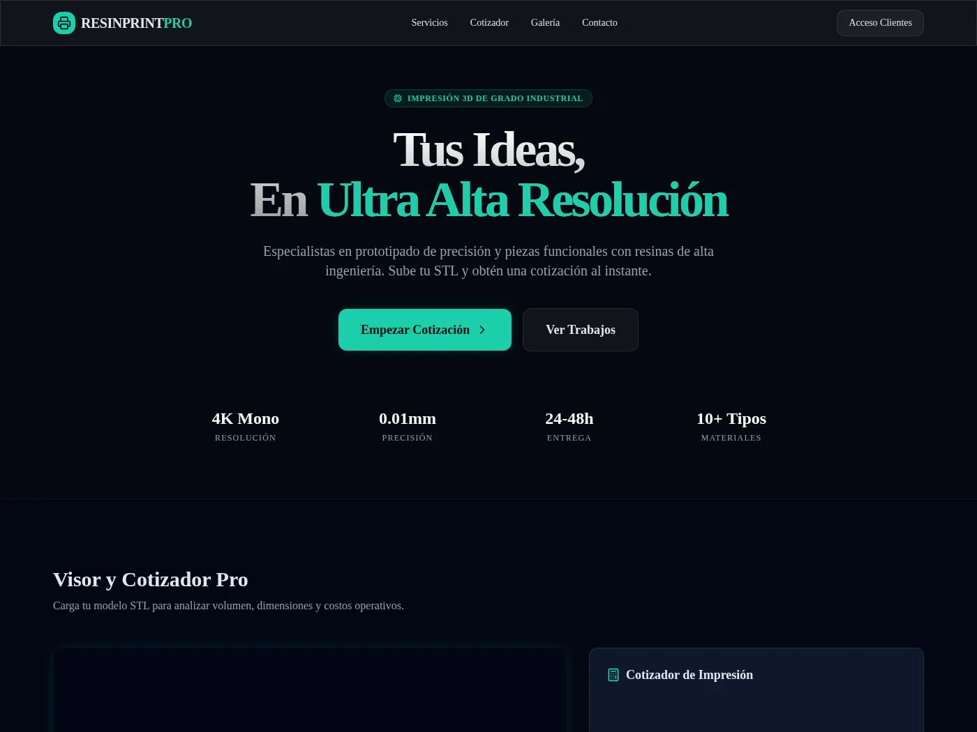 ResinPrint Pro Platform