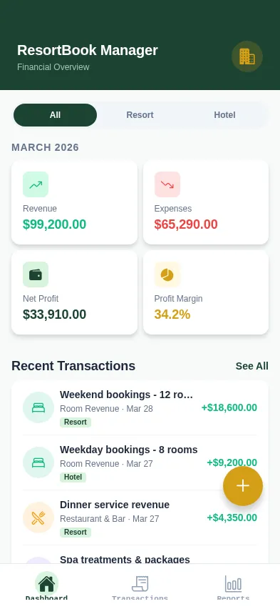 ResortBook Manager
