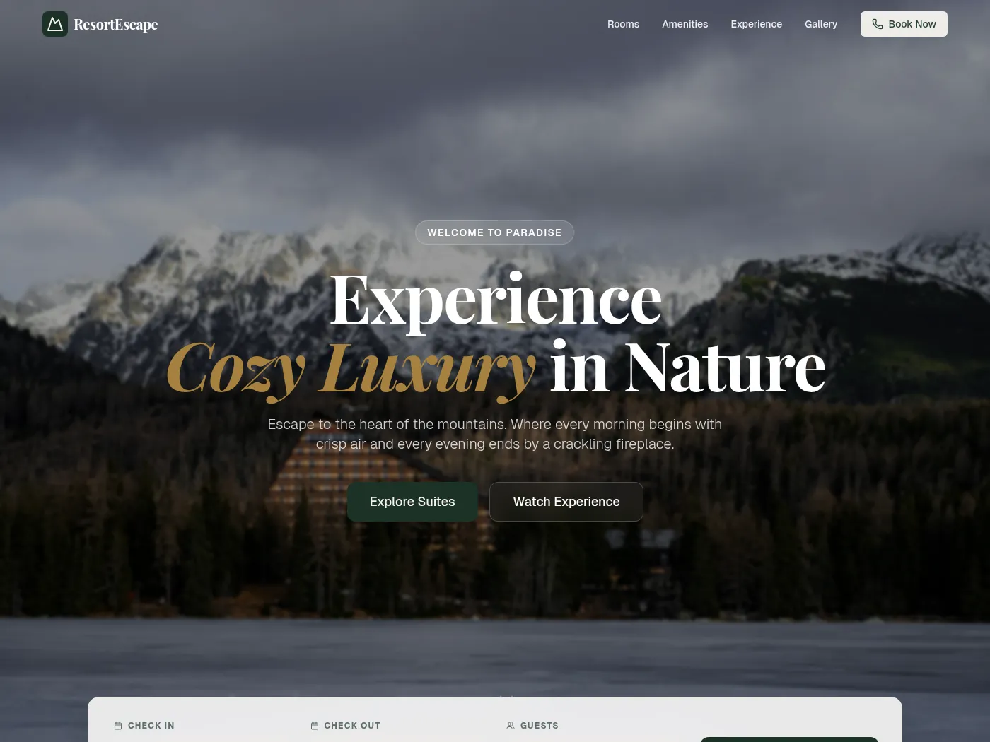 ResortEscape Website