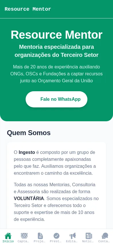 Resource Mentor App