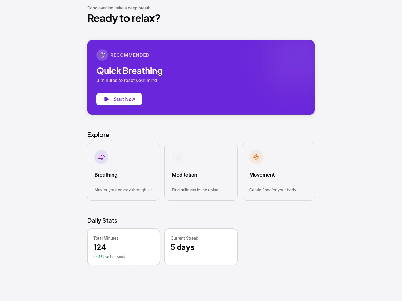Respir.app Wellness PWA