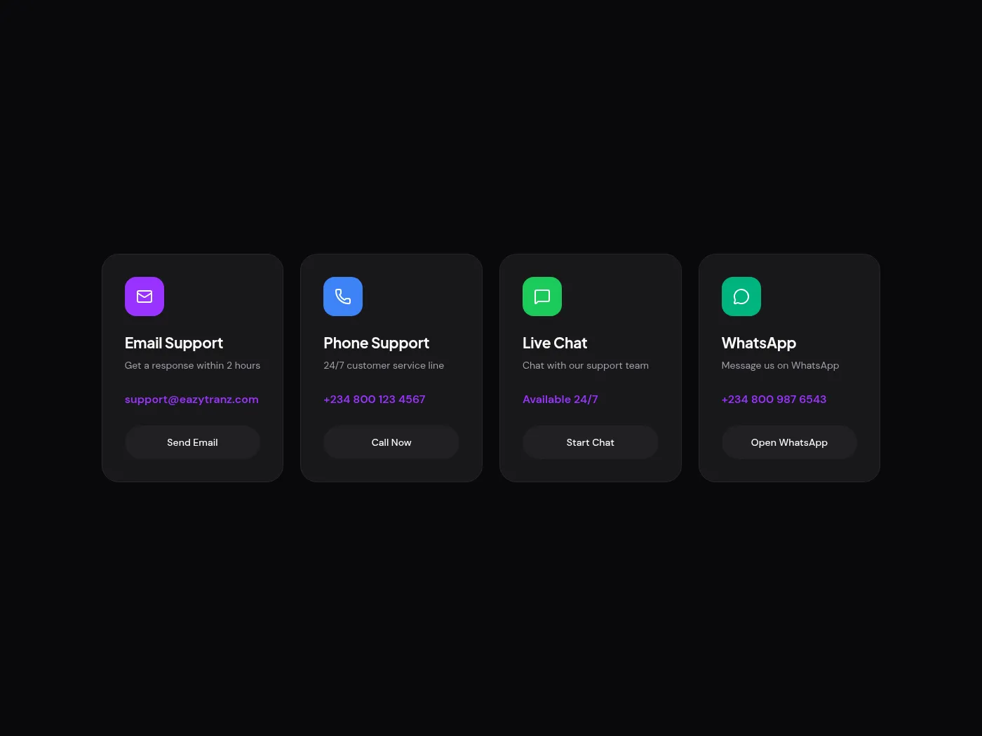 Responsive React Section