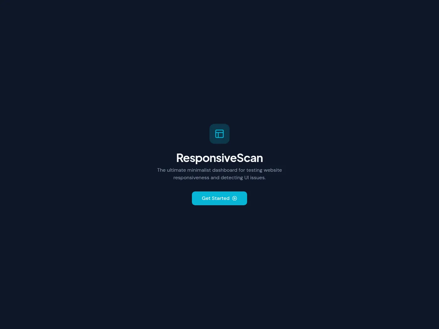 Responsive Scan Dashboard