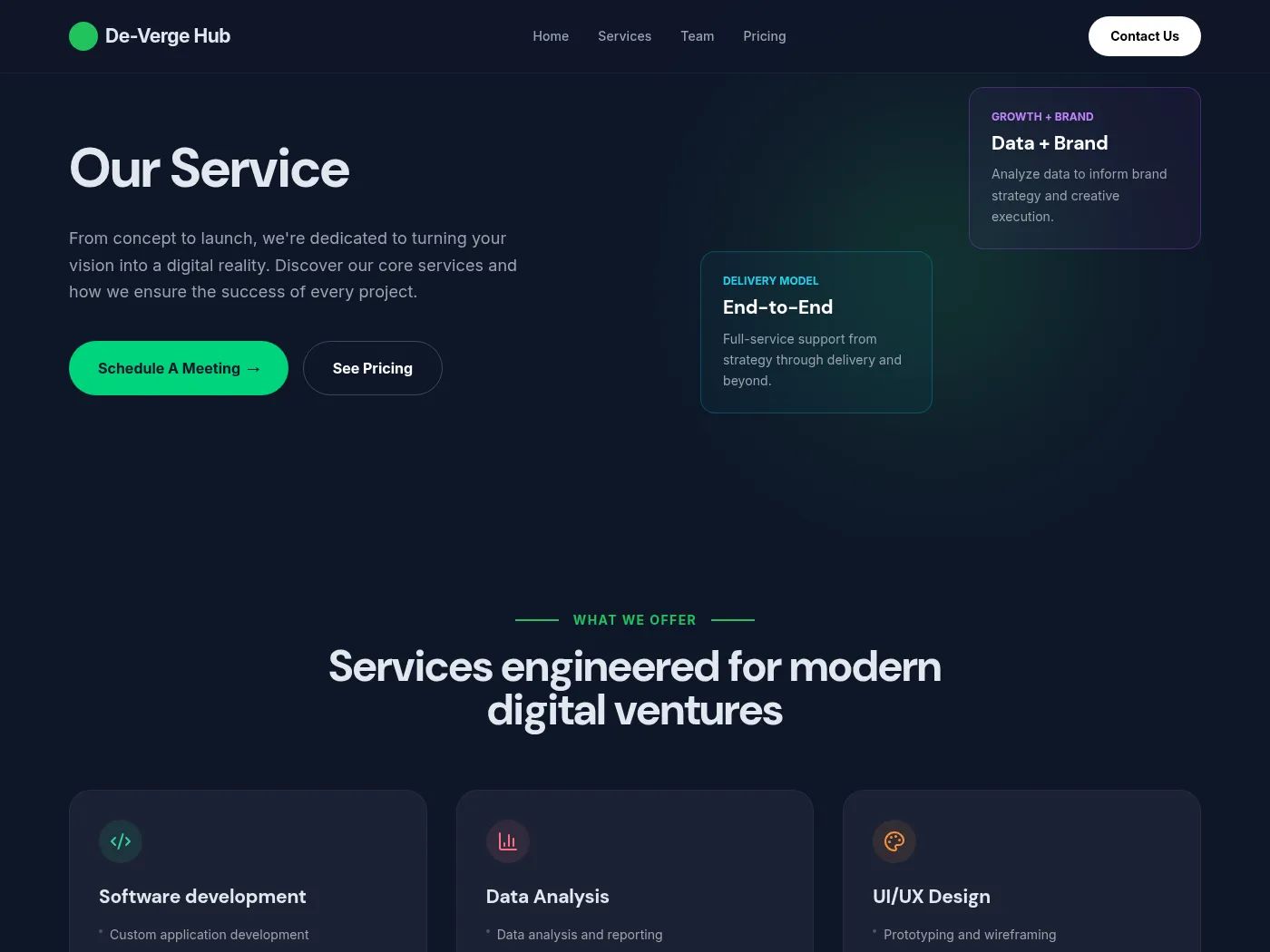 Responsive React Section