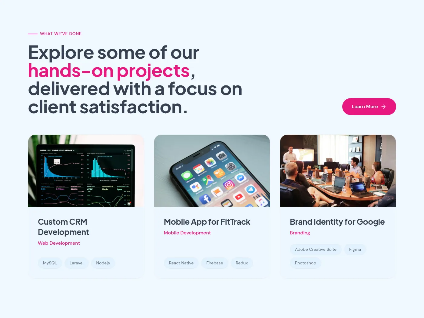 Responsive Sections & Footer