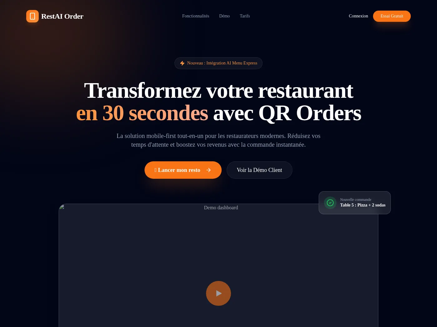 RestAI Order MVP