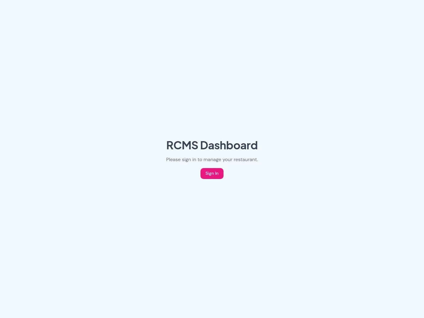 RCMS Dashboard Suite