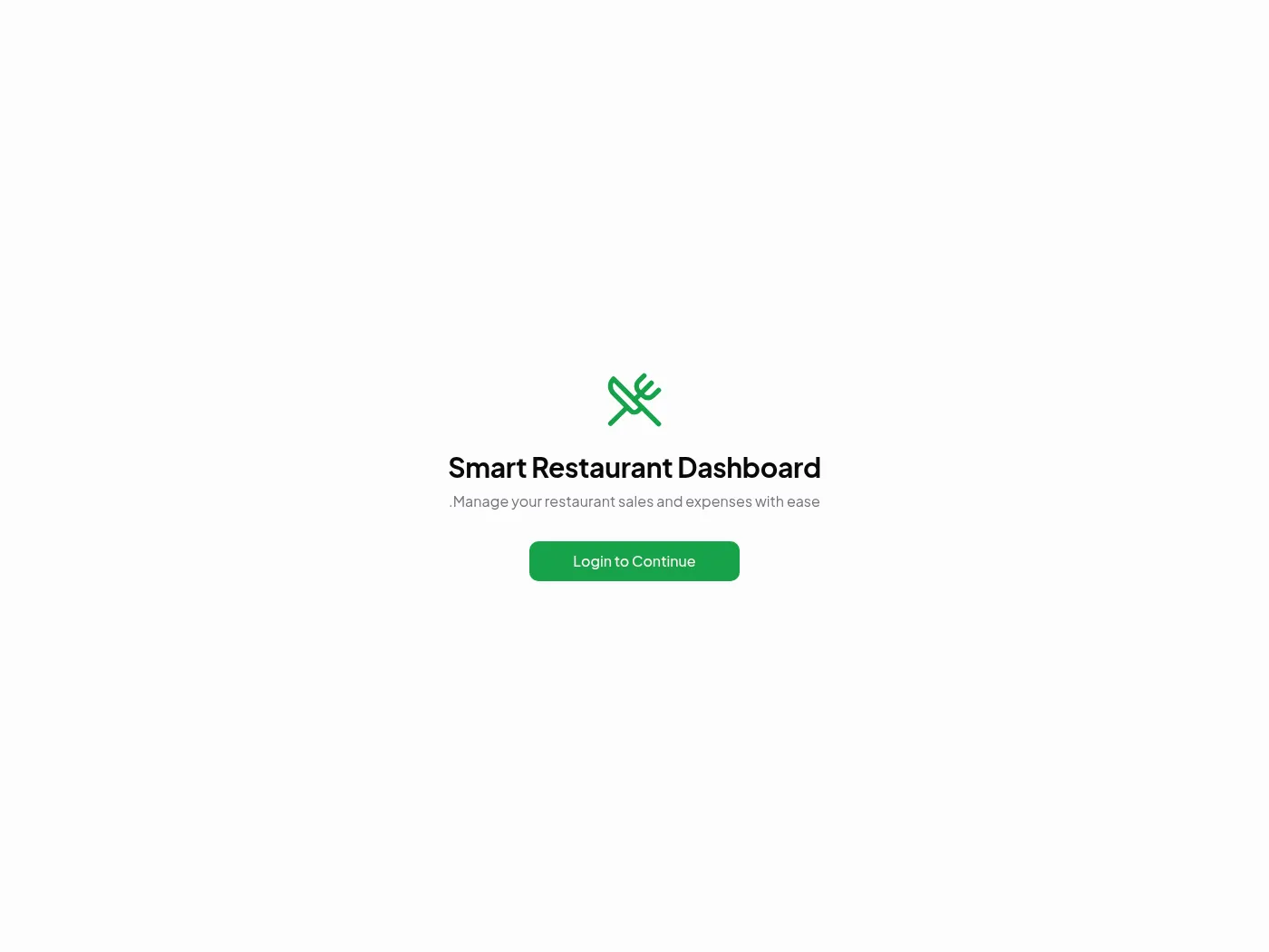 Smart Restaurant Dashboard