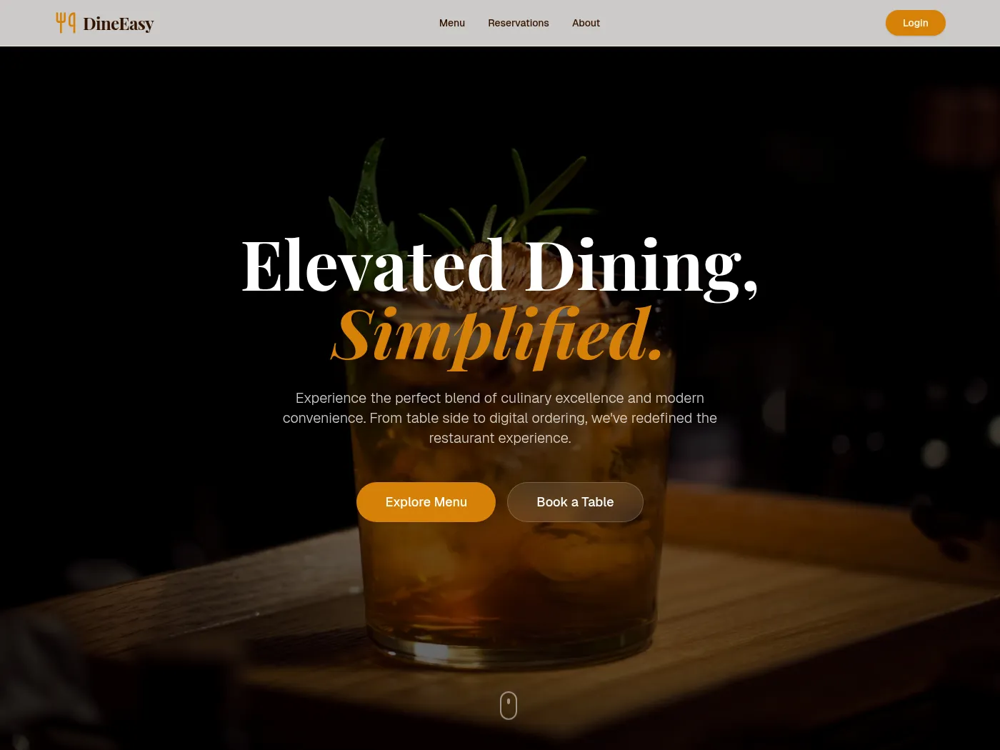 DineEasy Hub