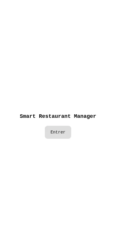 Smart Restaurant Manager