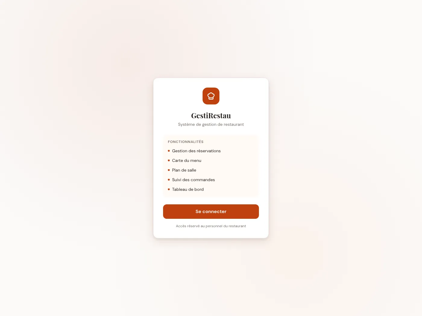 GestiRestau Web