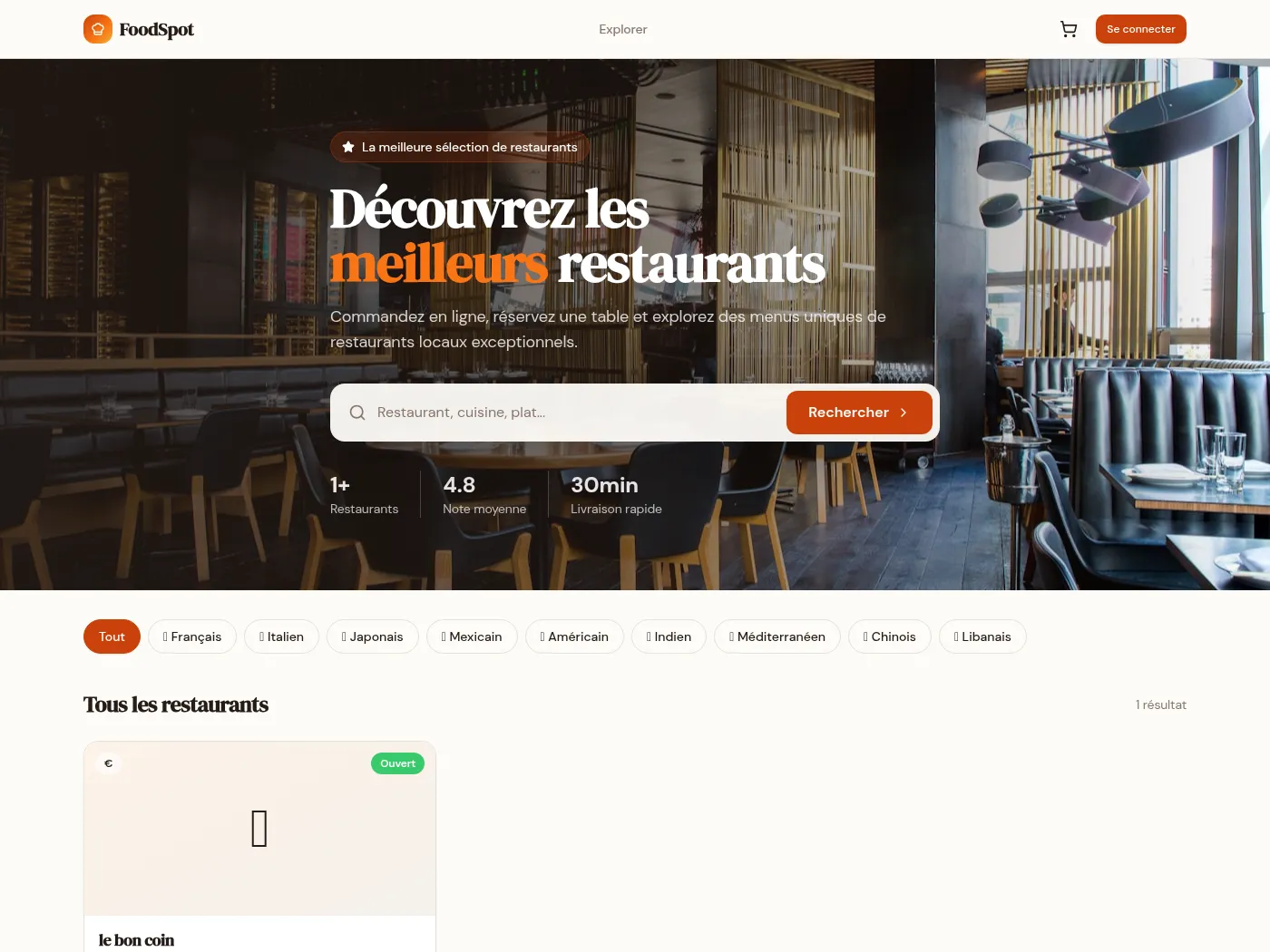 FoodSpot Marketplace