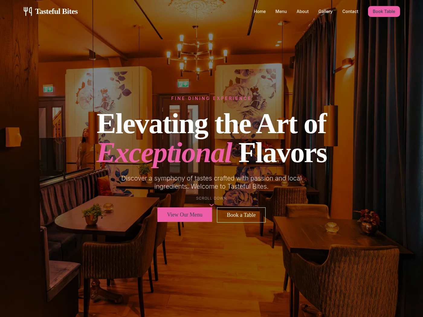 Tasteful Bites Website