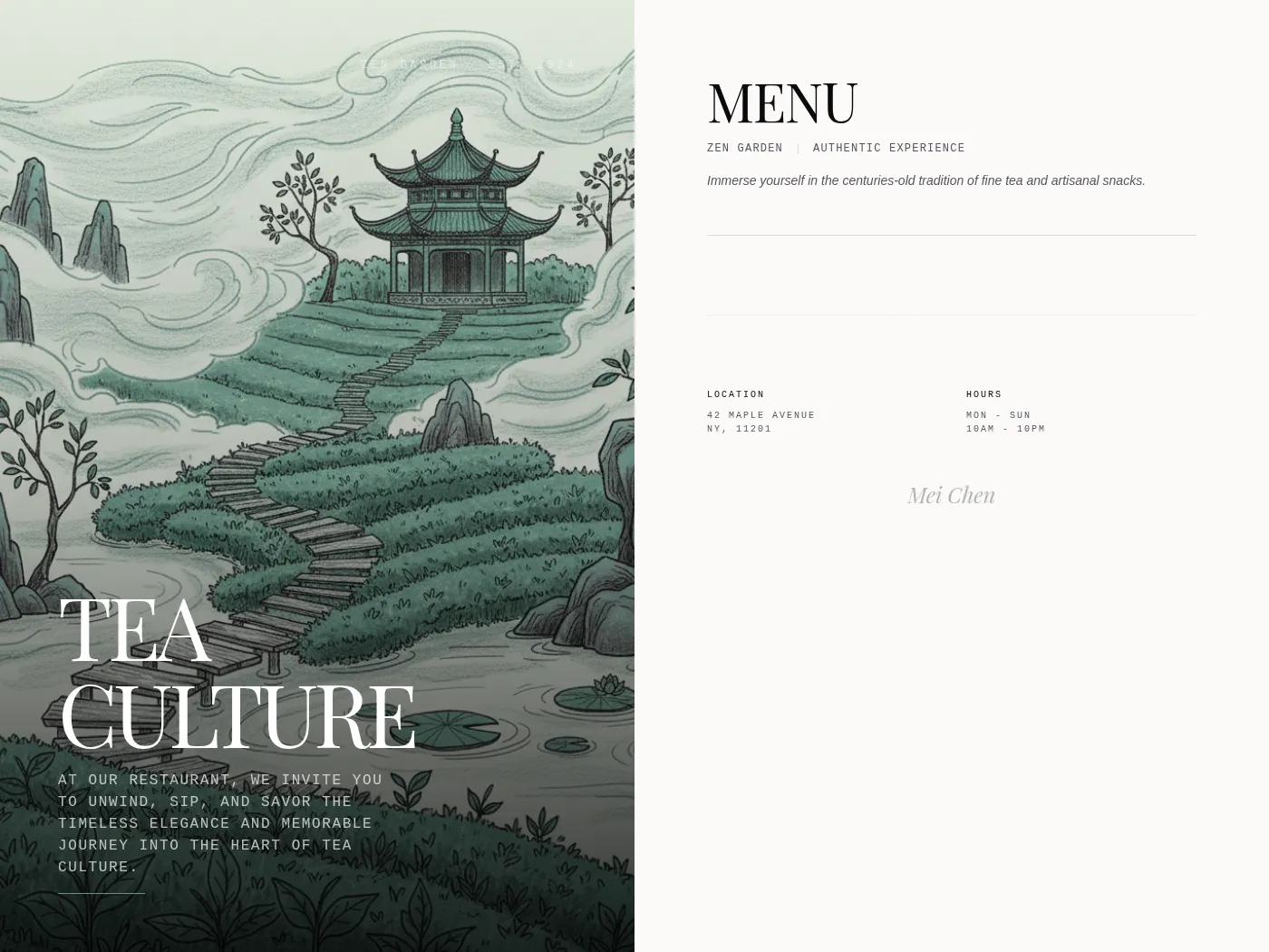 Digital Menu Display