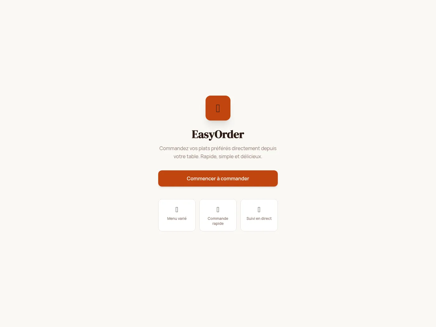 EasyOrder Resto App