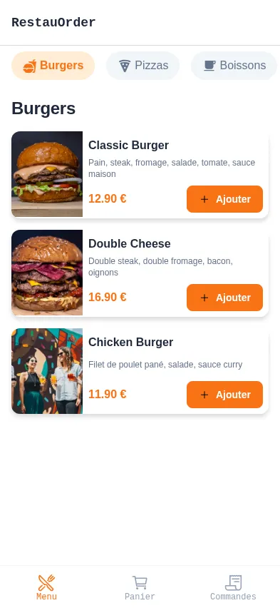 RestauOrder App