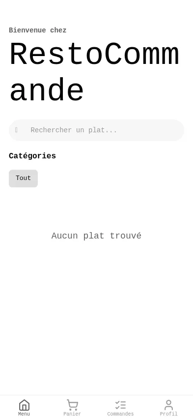 RestoCommande Mobile