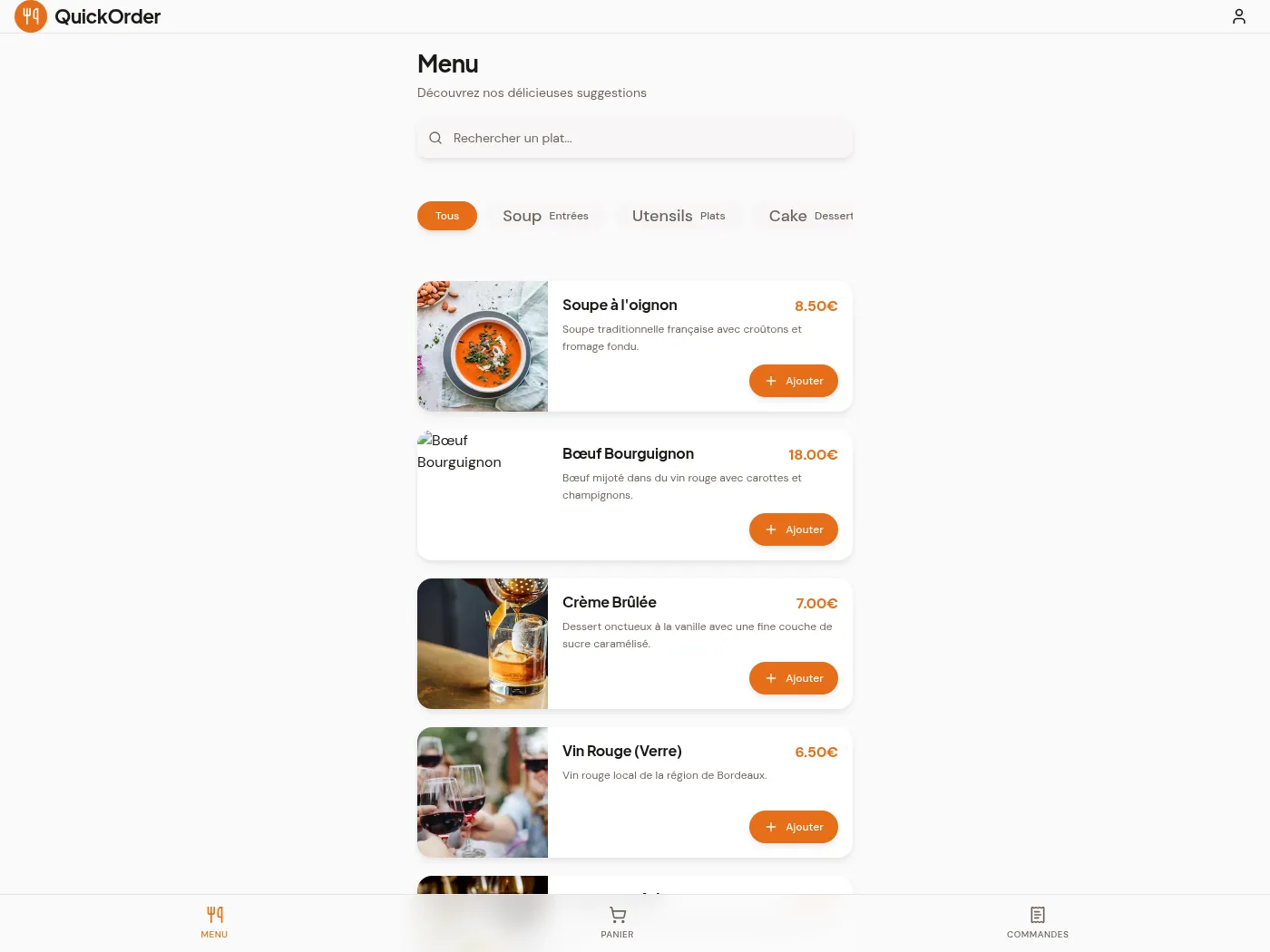 QuickOrder Resto