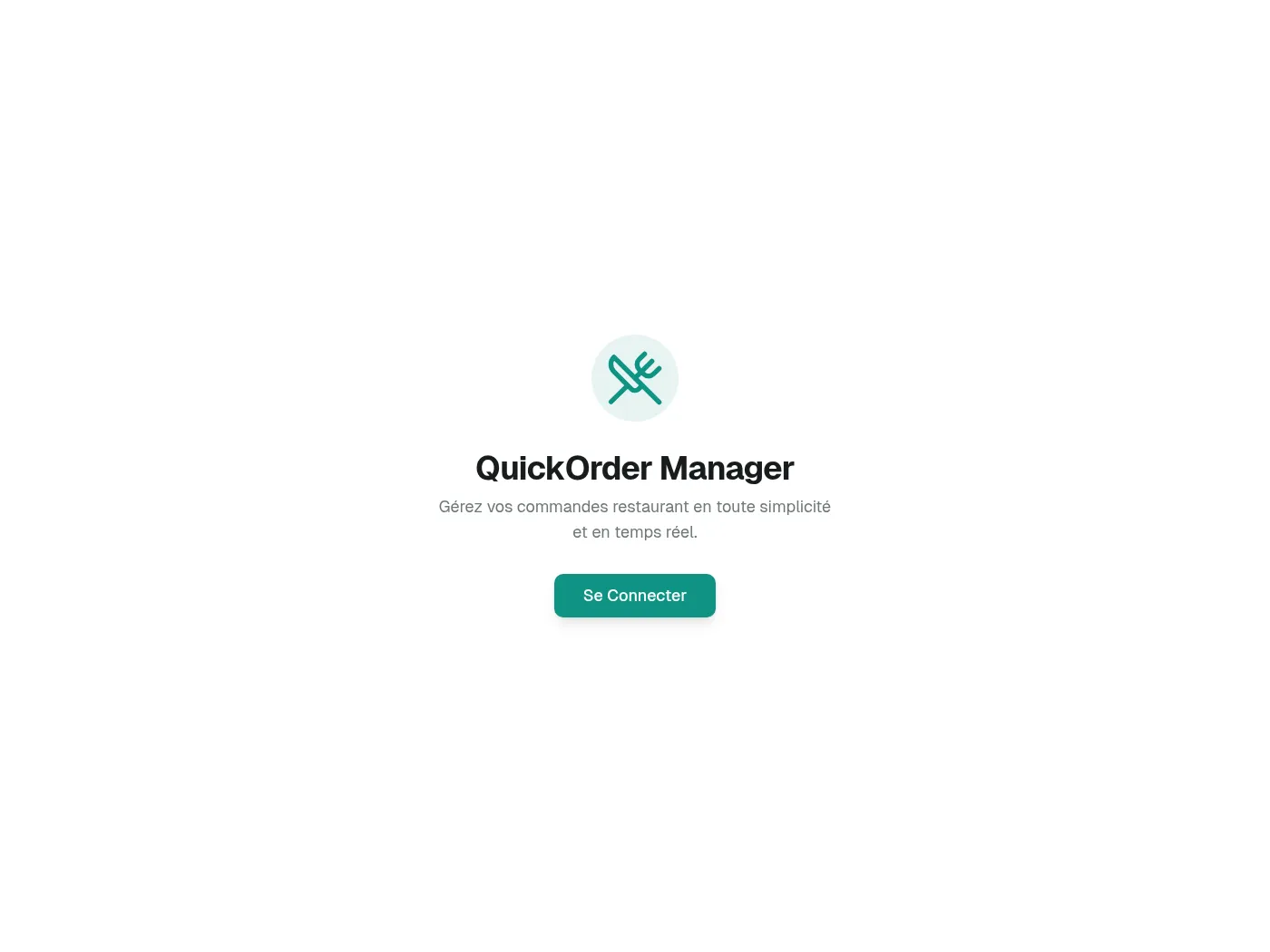 QuickOrder Manager