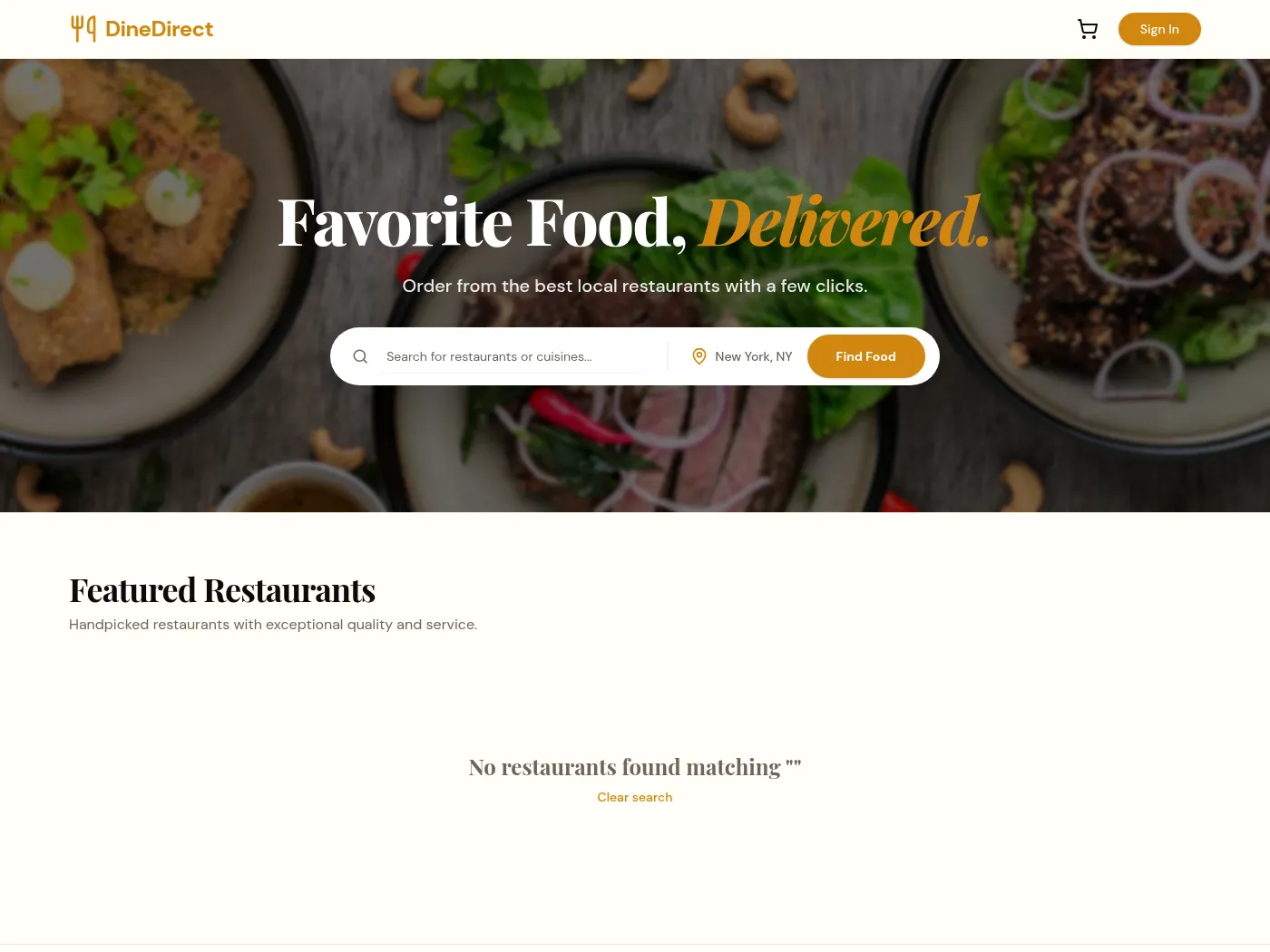 DineDirect Online Ordering