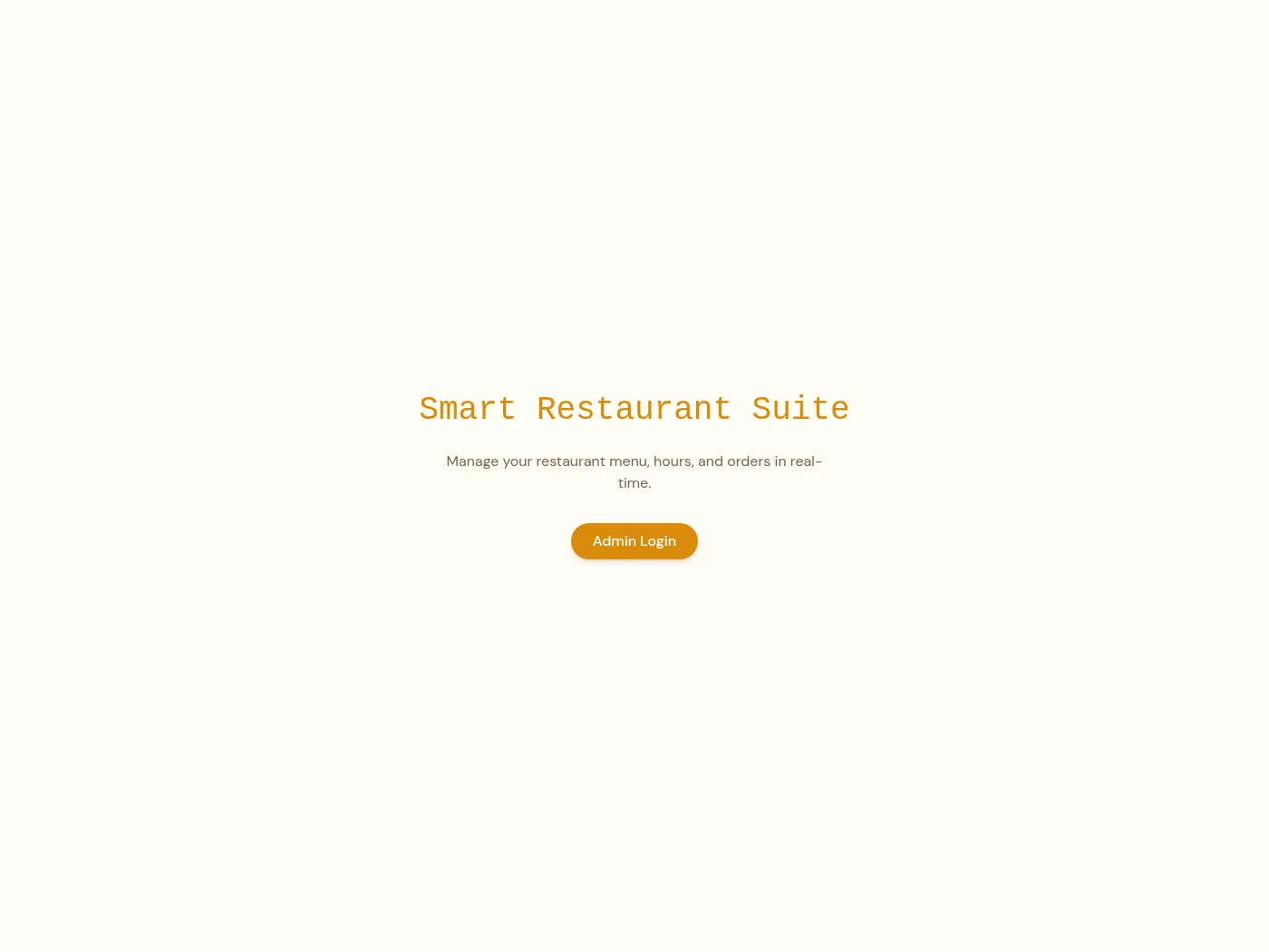 Smart Restaurant Suite