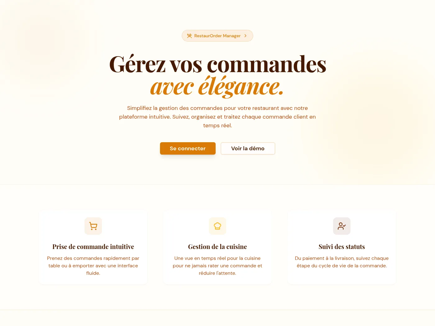 RestaurOrder Manager