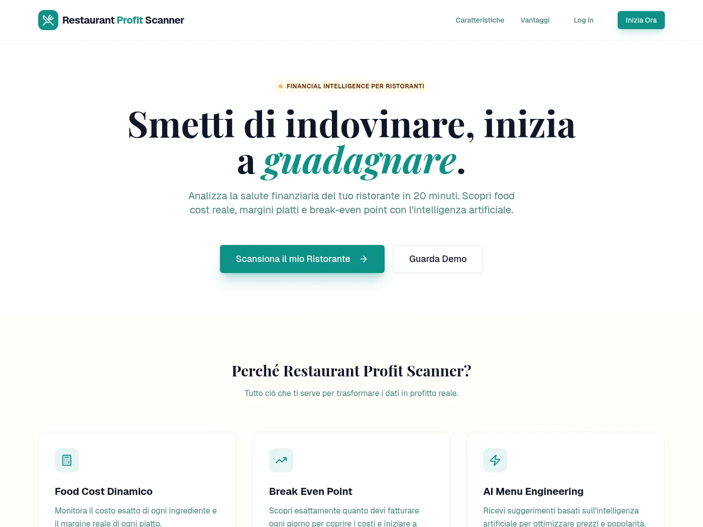 Restaurant Profit Scanner