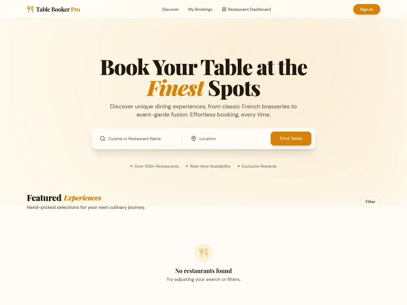 Table Booker Pro