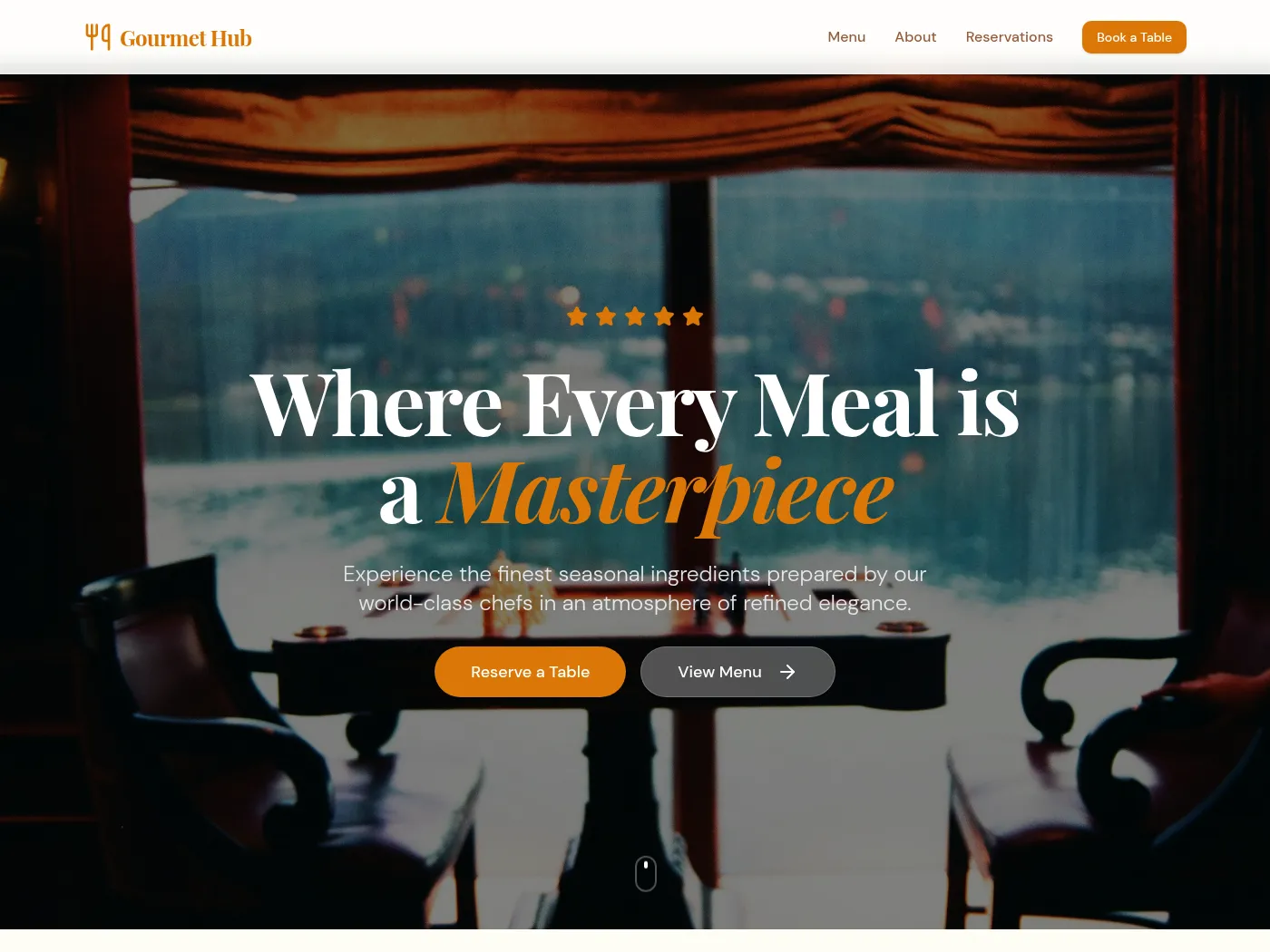 Gourmet Reservation Hub