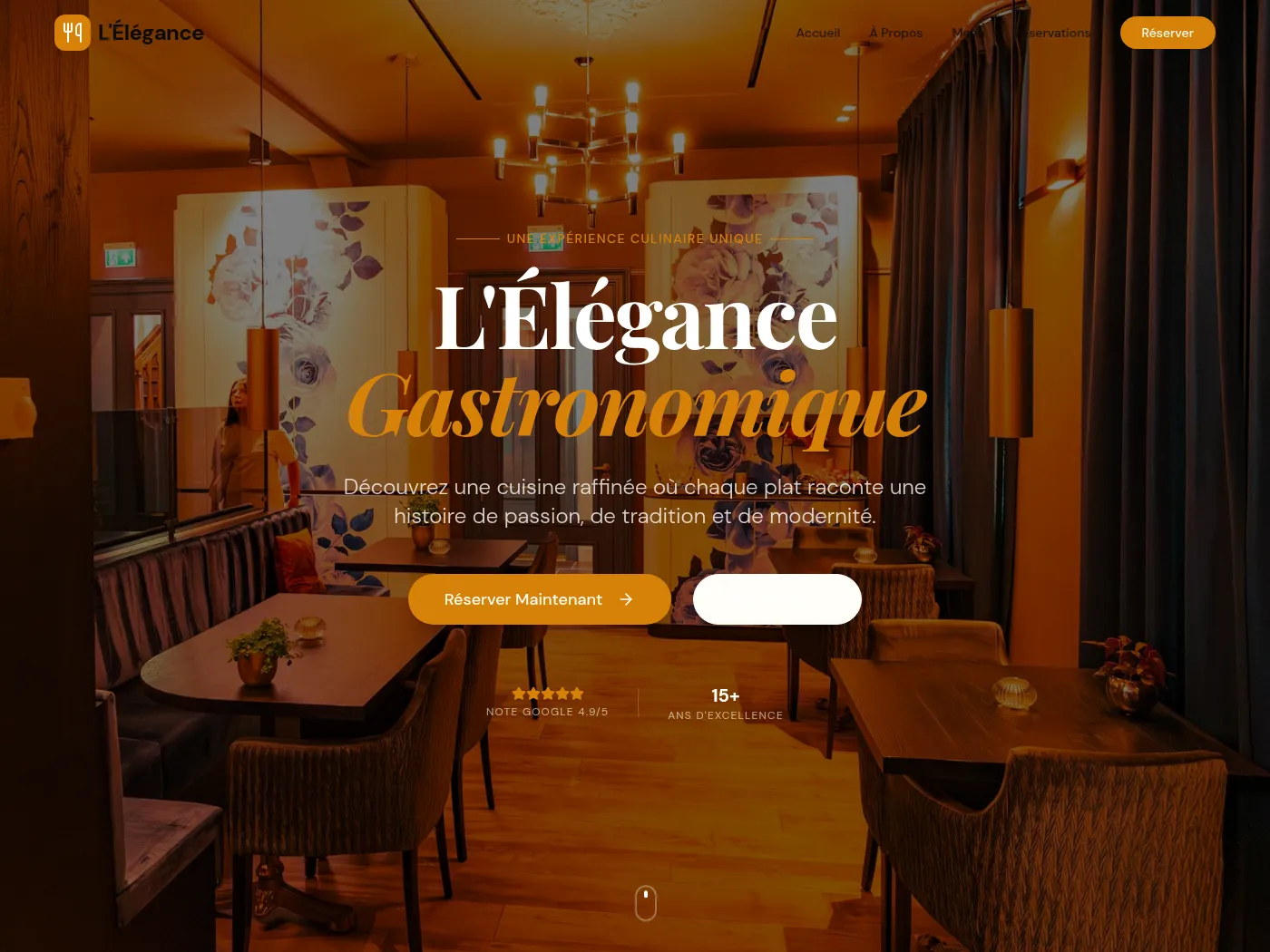 ReserveTable Restaurant Site