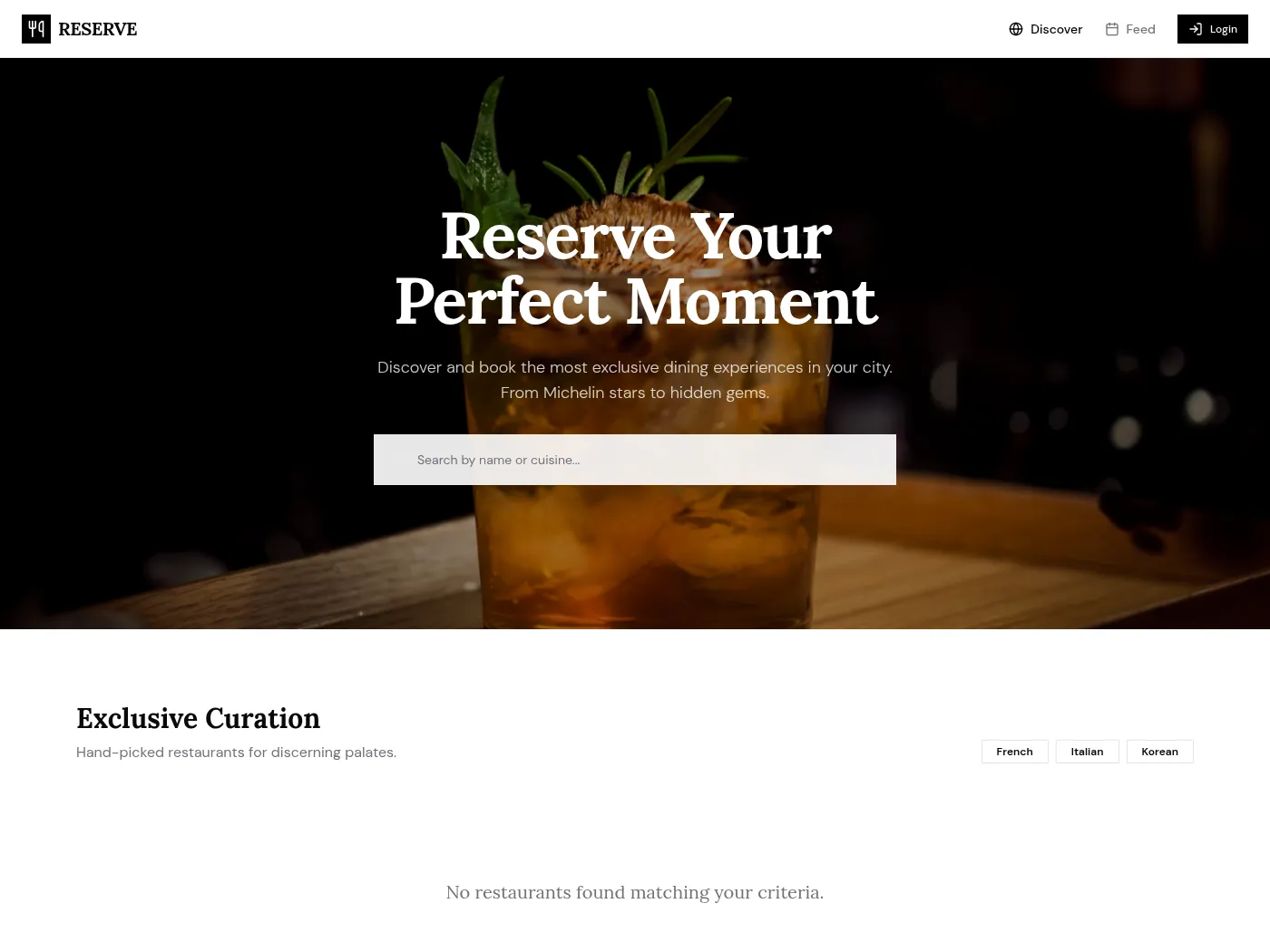 Central Restaurant Reservation