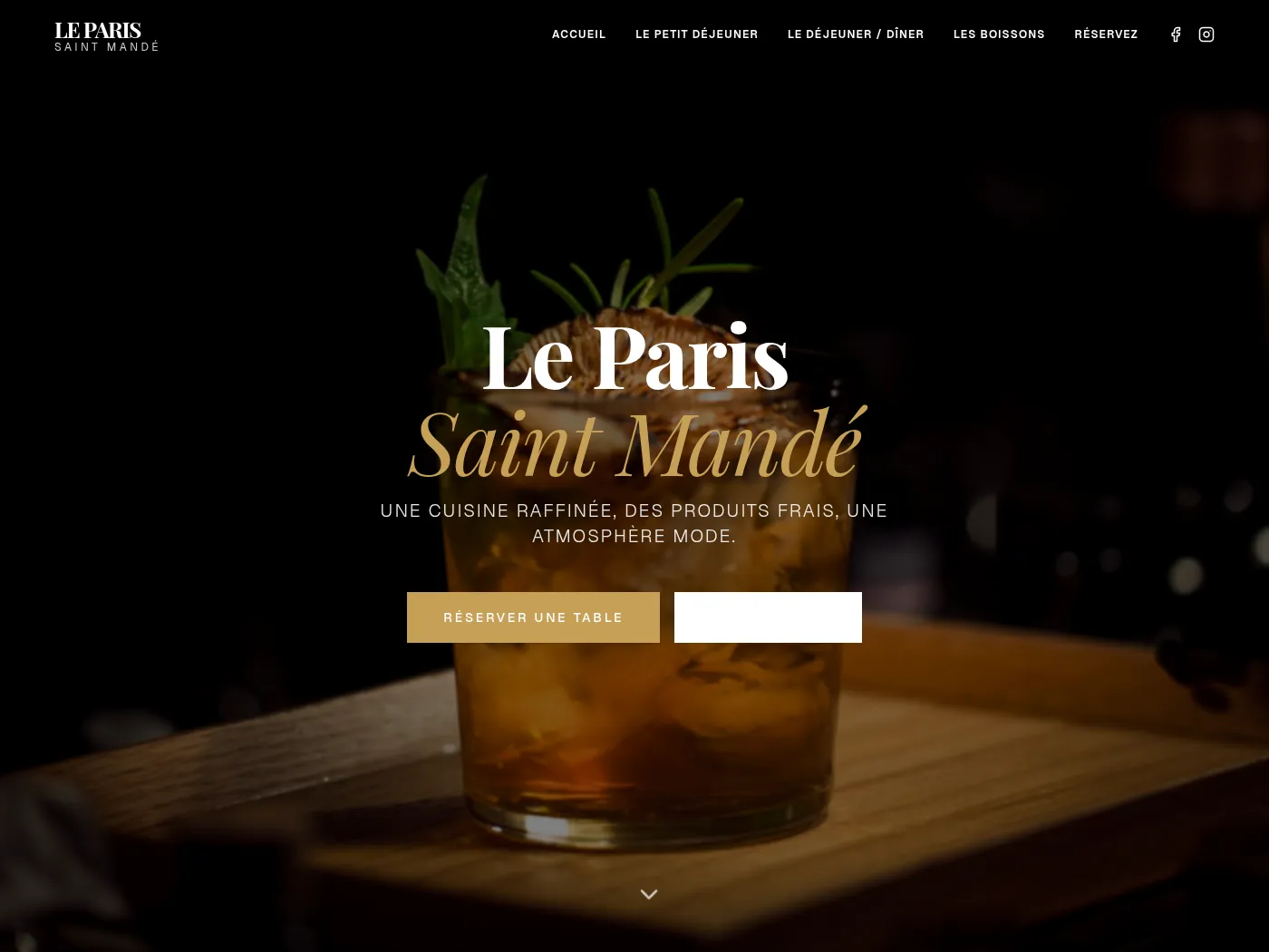Elegant Restaurant Site