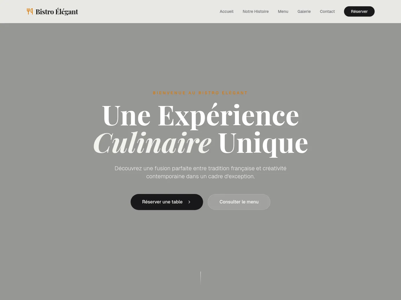 Bistro Web Page