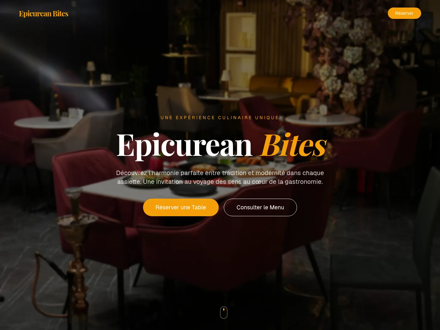 Epicurean Bites Website