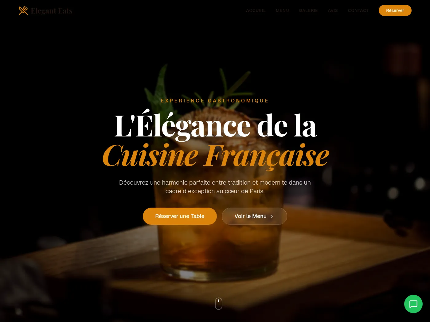 Elegant Eats Landing