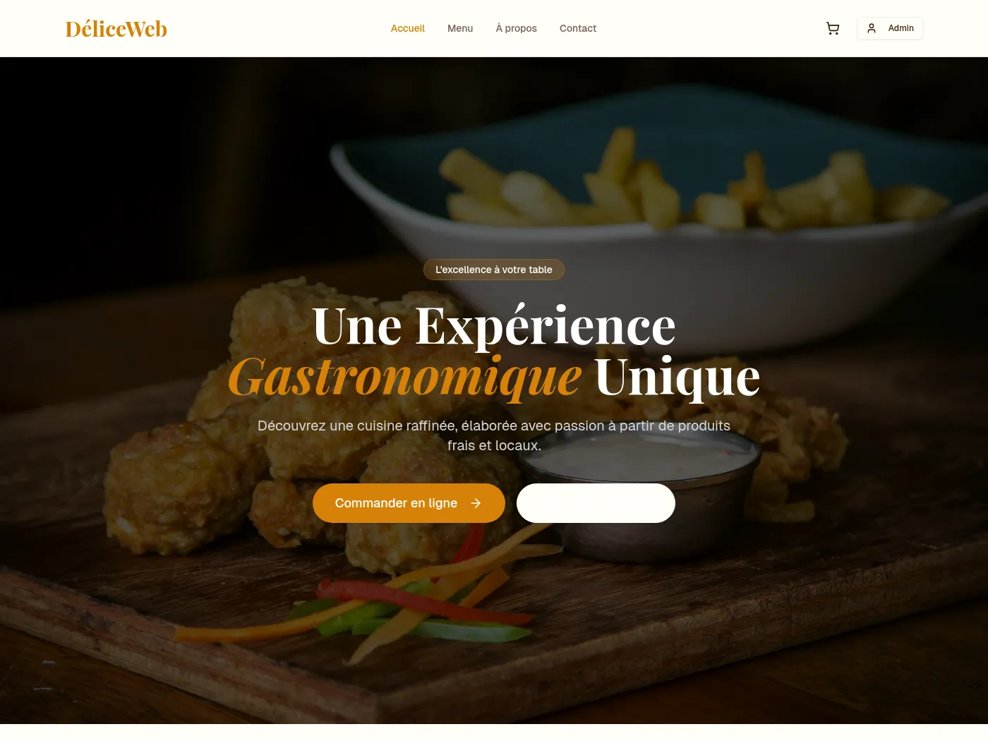 DeliceWeb Restaurant Site