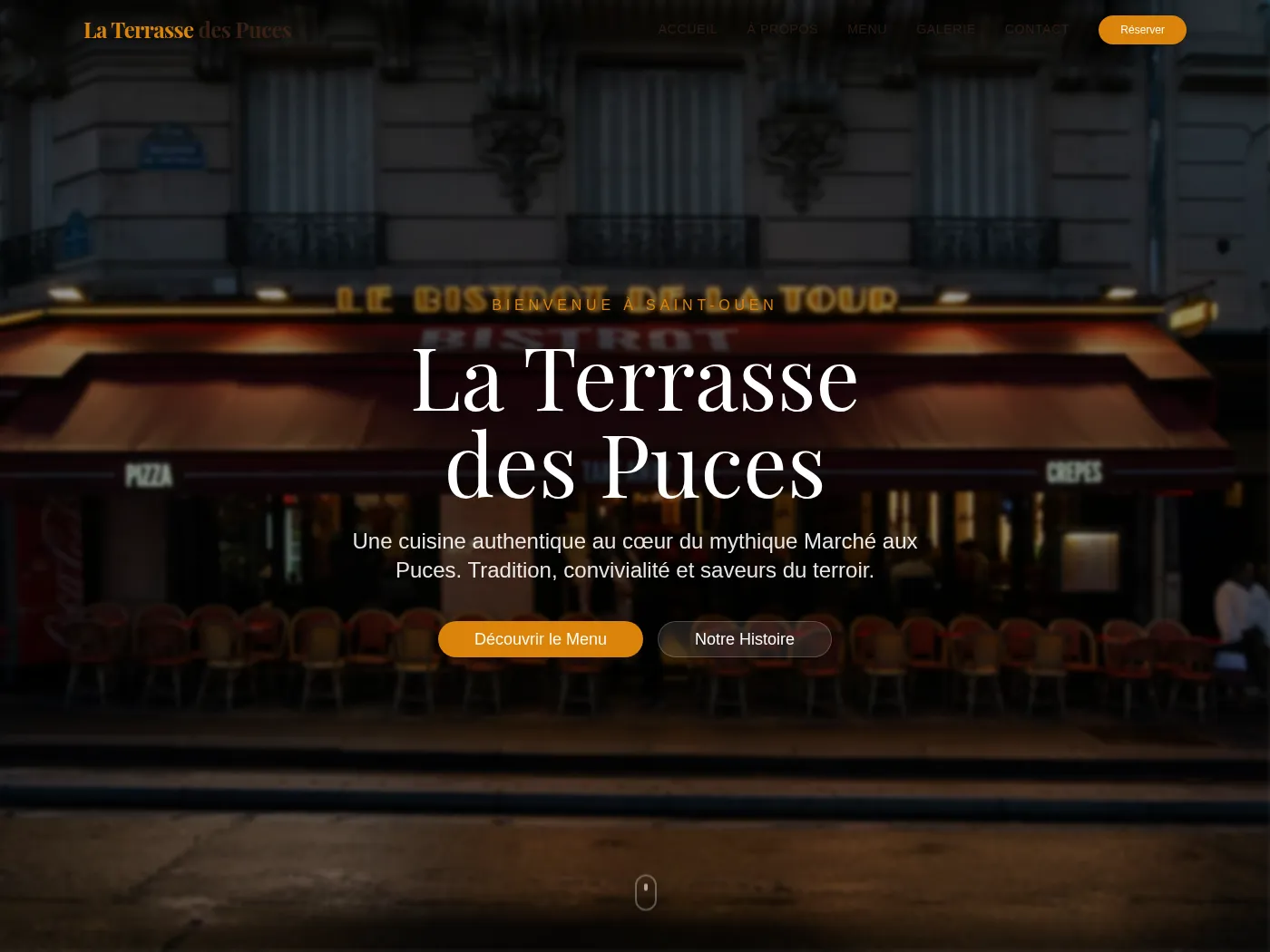 Le Gourmet Landing Page