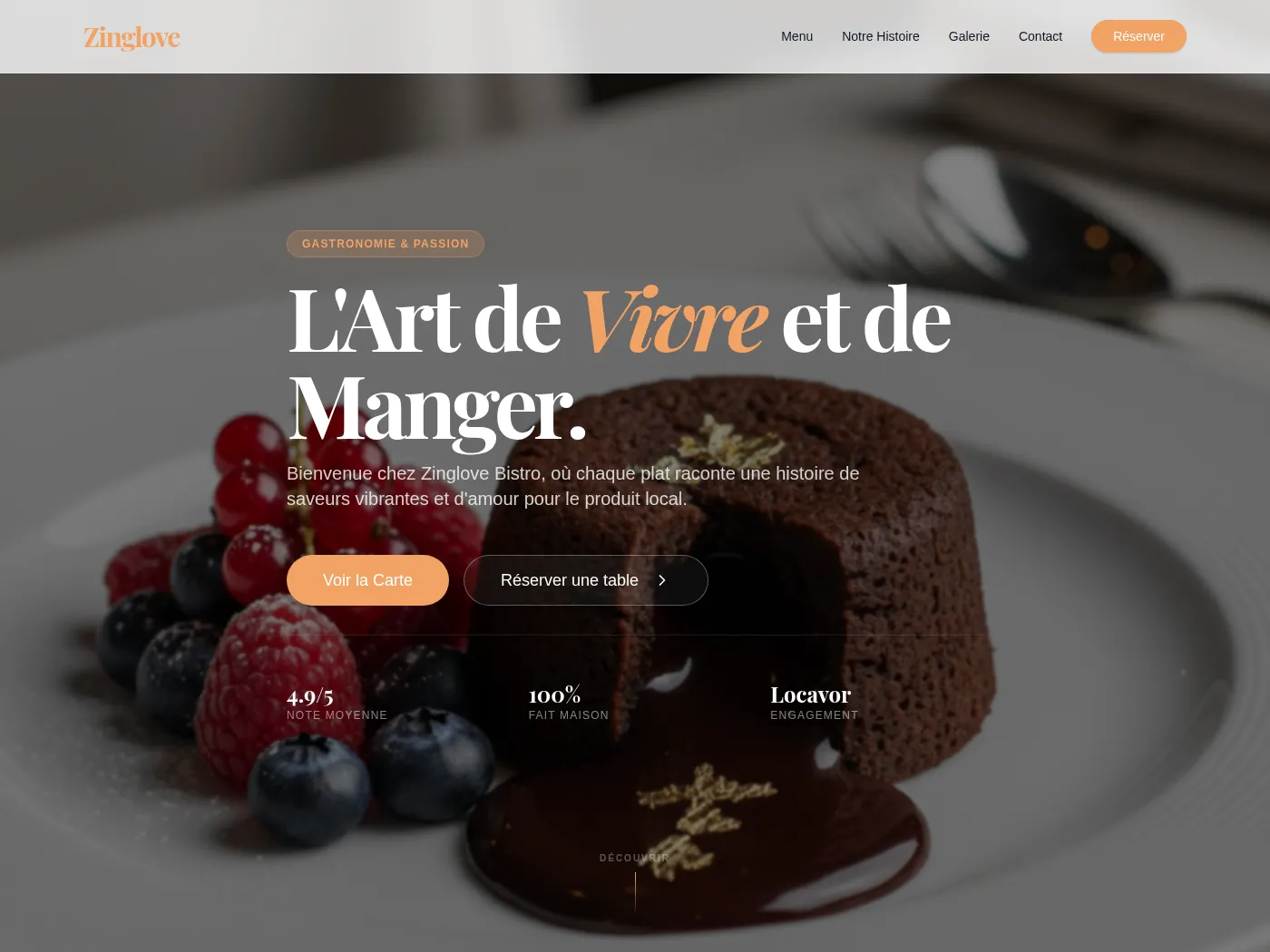 Bistro Web Showcase