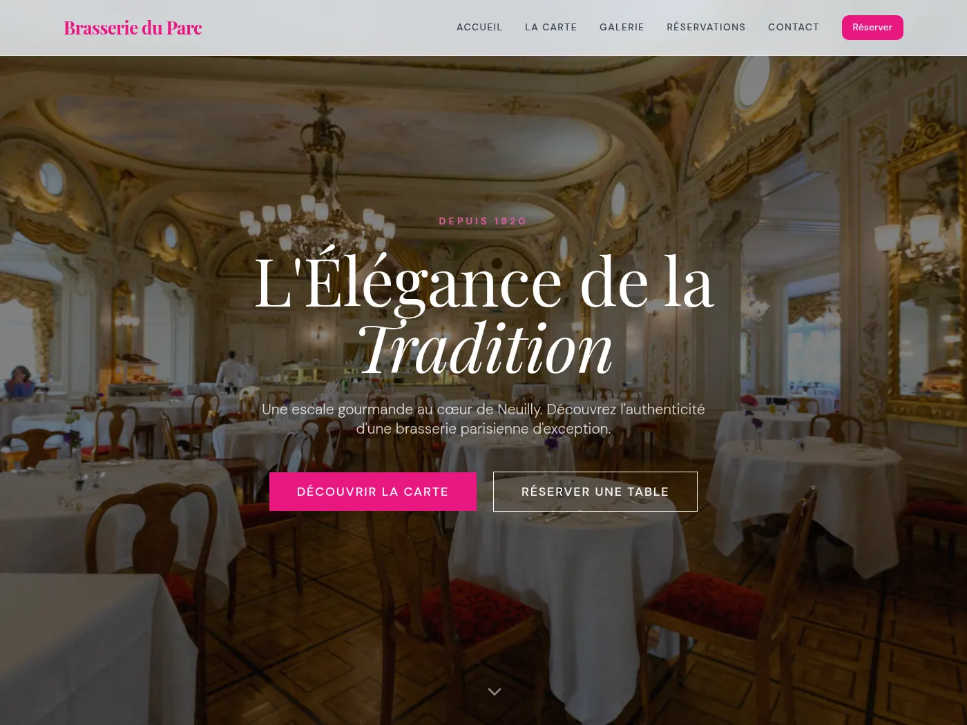Brasserie du Parc Site