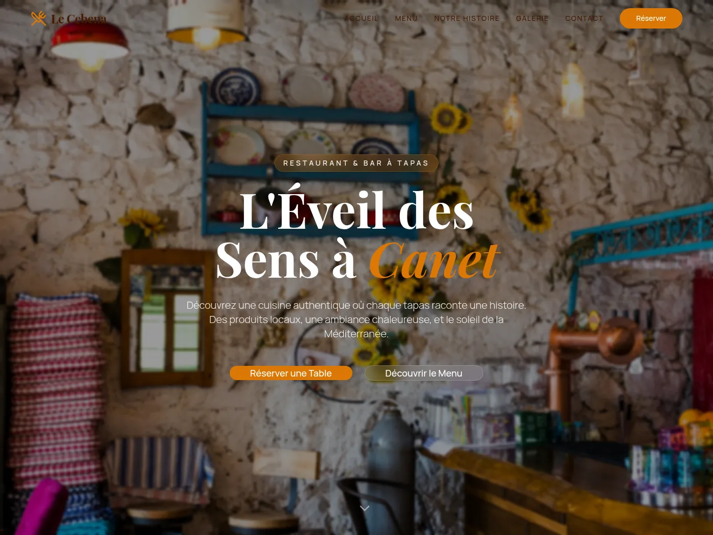 Le Gourmet Landing Page