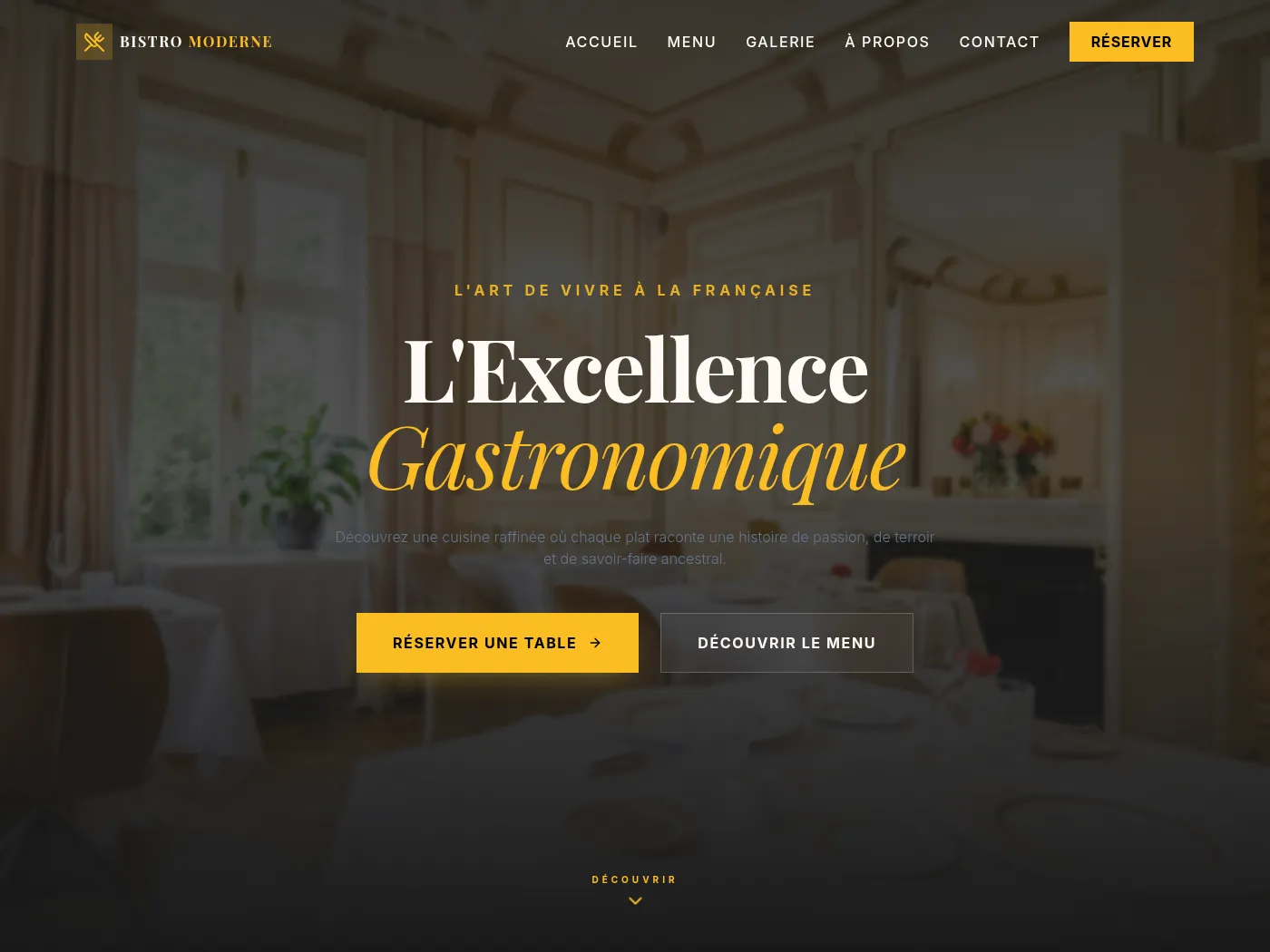 Bistro Vitrine Site