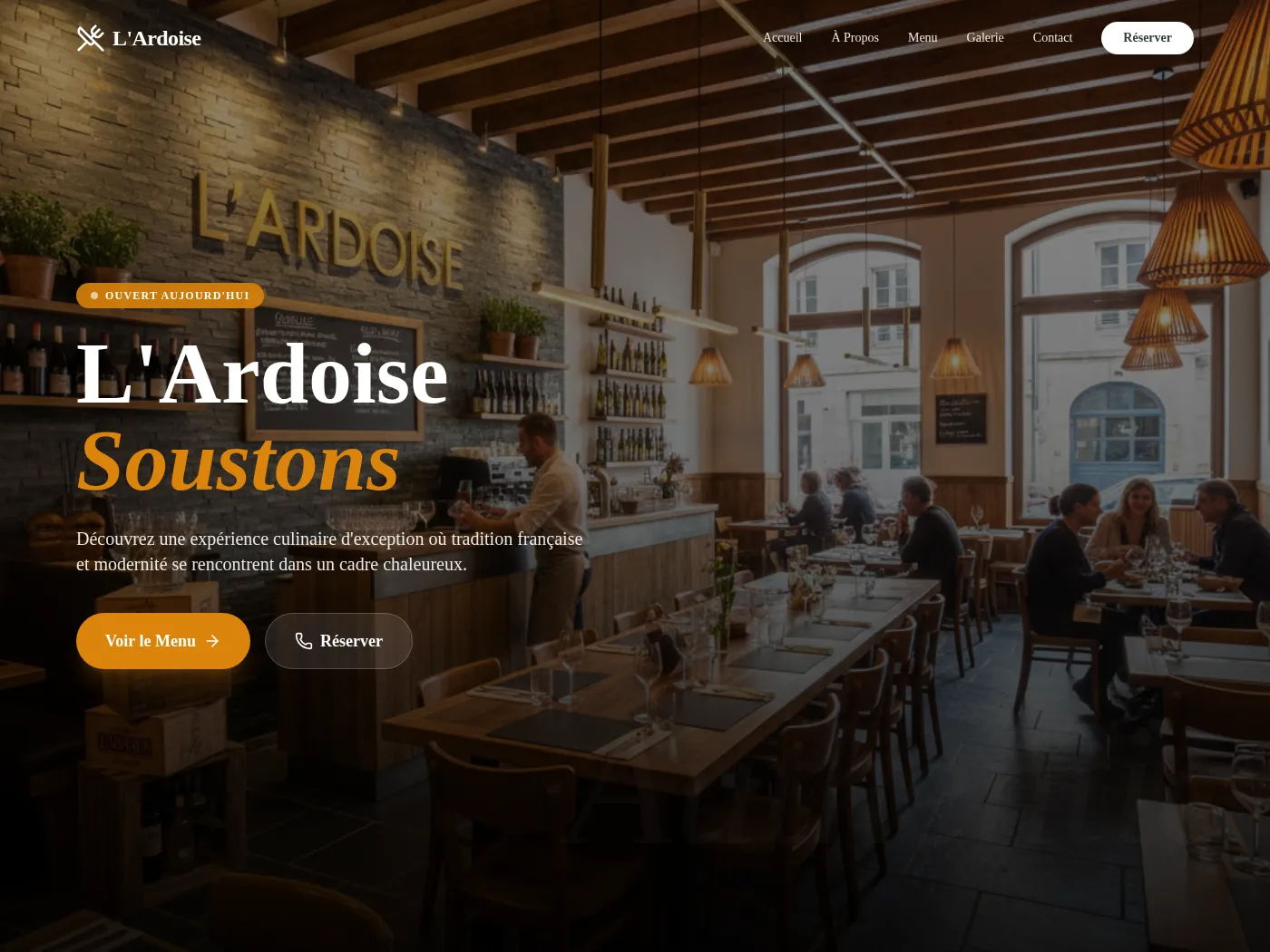 Restaurant Vitrine Web