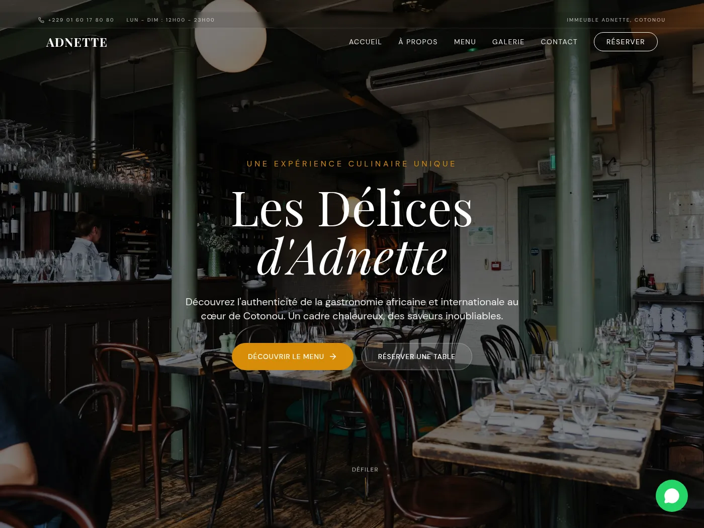 Bistro Vitrine Site