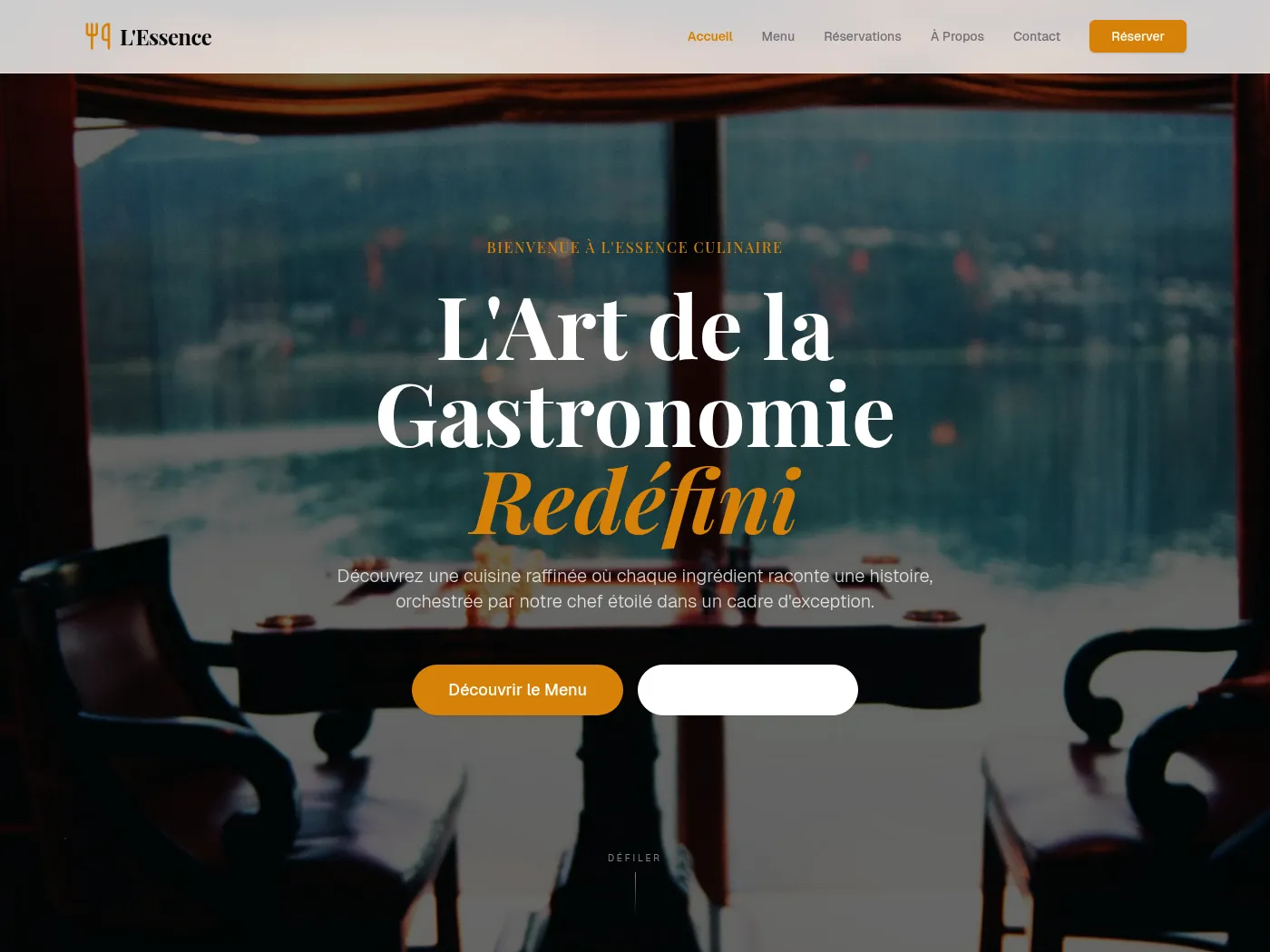 Restaurant Web Showcase