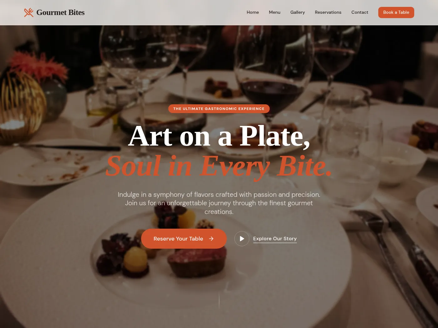 Gourmet Bites Web
