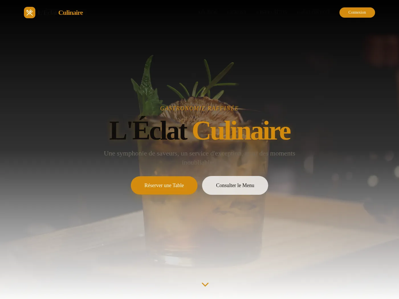 Web Restaurant Showcase