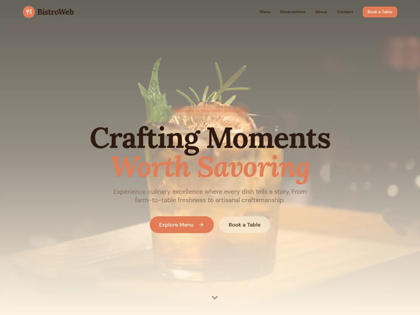 BistroWeb Launchpad